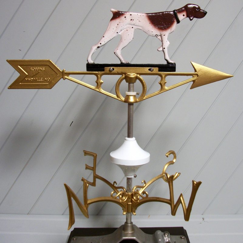 573 Standard Witch On A Broom Weather Vane - Robbins Lightning