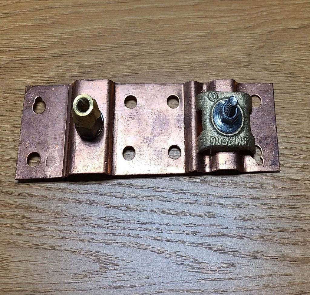 646A Stamped Adhesive Point Base - Copper - Robbins Lightning