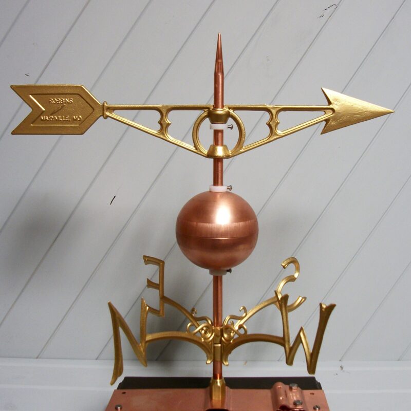 601 Masonic Weather Vane - Robbins Lightning