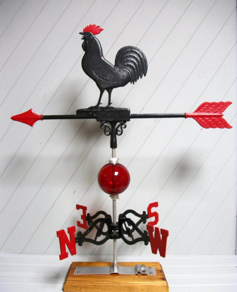 702 Antique Style Weather Vane With Glass Ball - Robbins Lightning